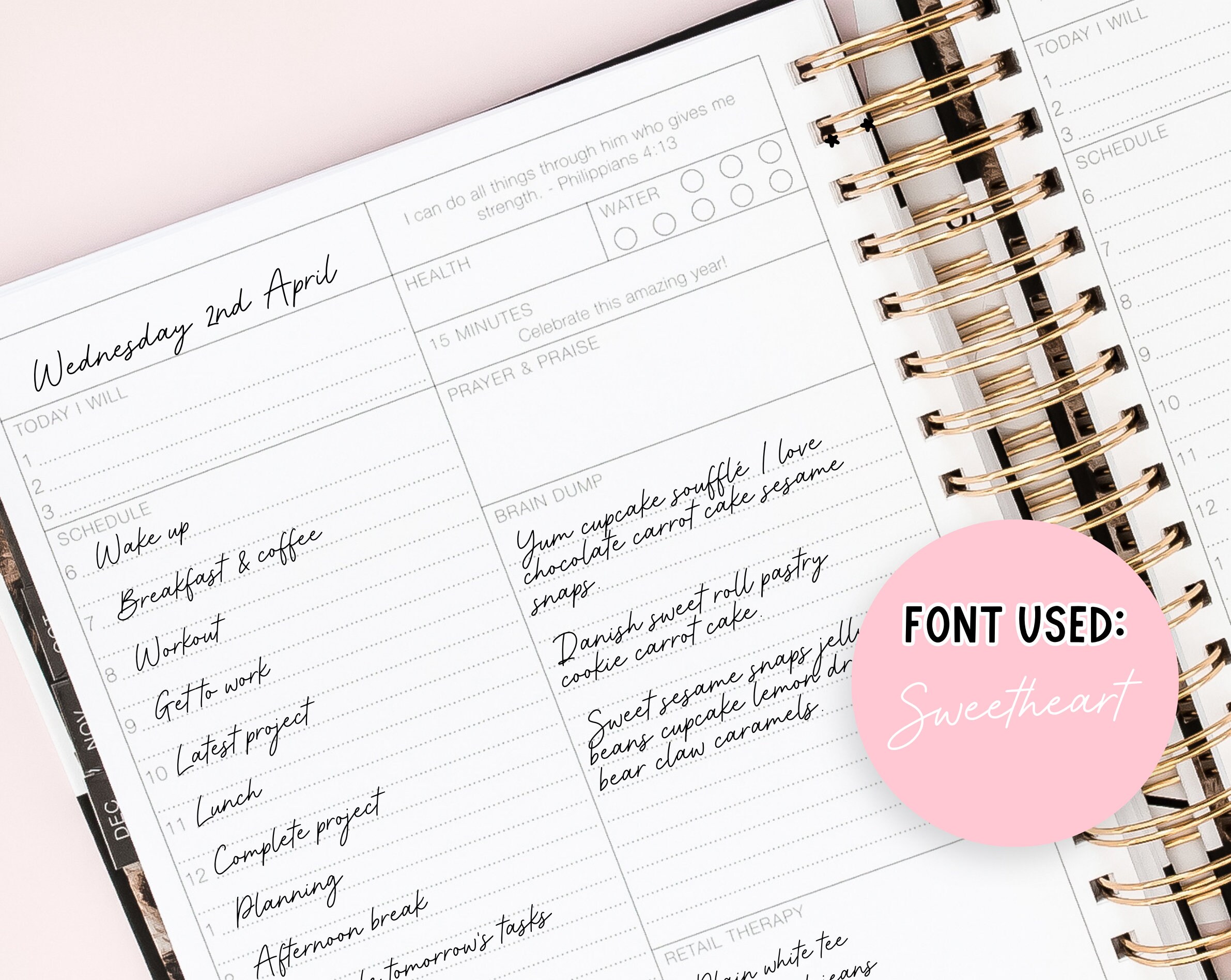 Planner Font Bundle Handwriting Fonts for Goodnotes Fonts - Etsy Australia