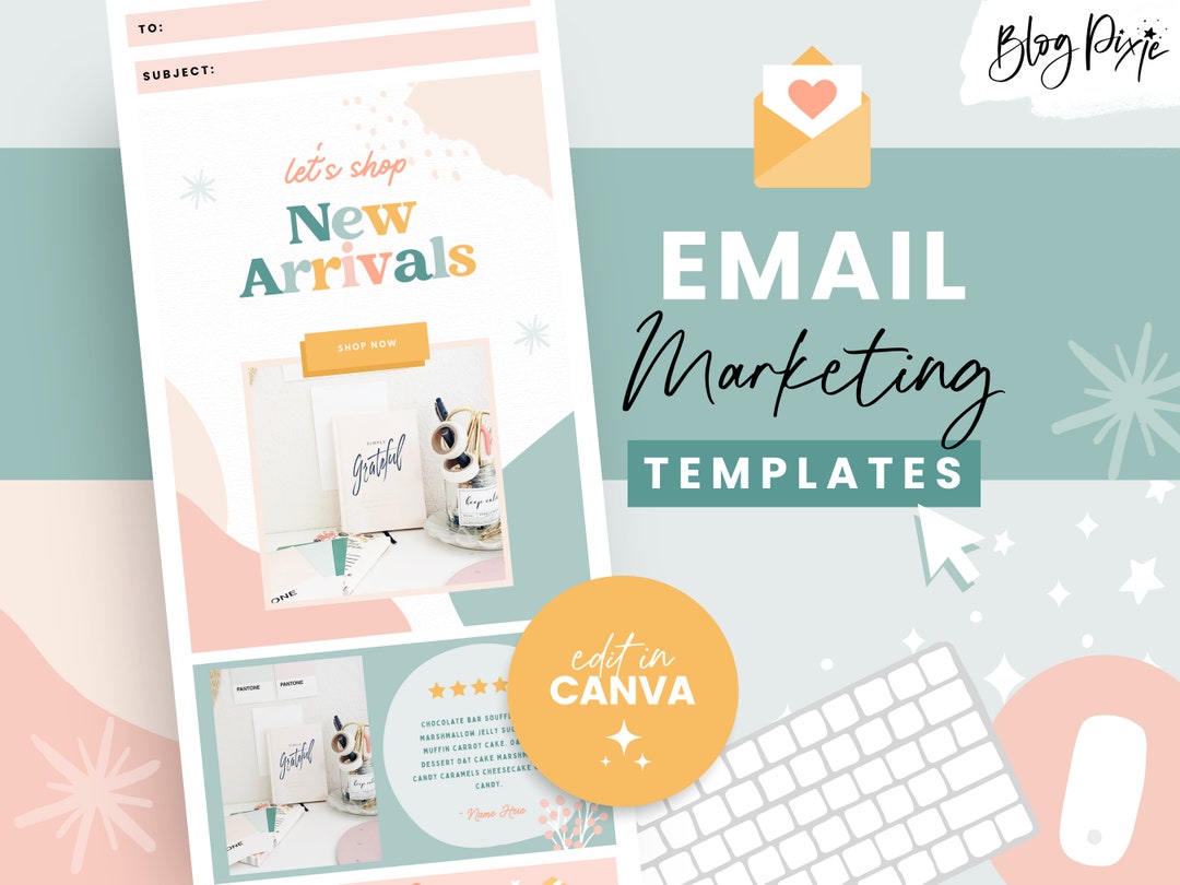 Email Marketing Templates Canva Newsletter Template Mailing List Design ...