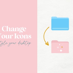Desktop Folder Icons Pastel Rainbow - Cute Aesthetic Mac Desktop - PC ...