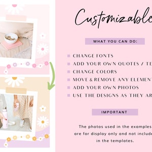 Pink Instagram Post Templates Canva - Coquette Instagram Templates ...