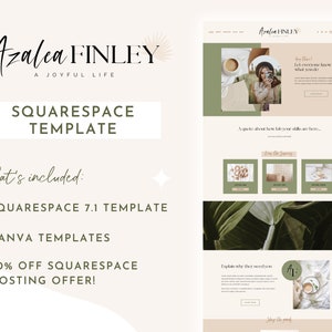 Squarespace Website Template Boho - Business Website - Squarespace 7.1 ...