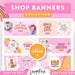 Shop Banner Templates Canva Shopify Store Banner Designs Playful ...