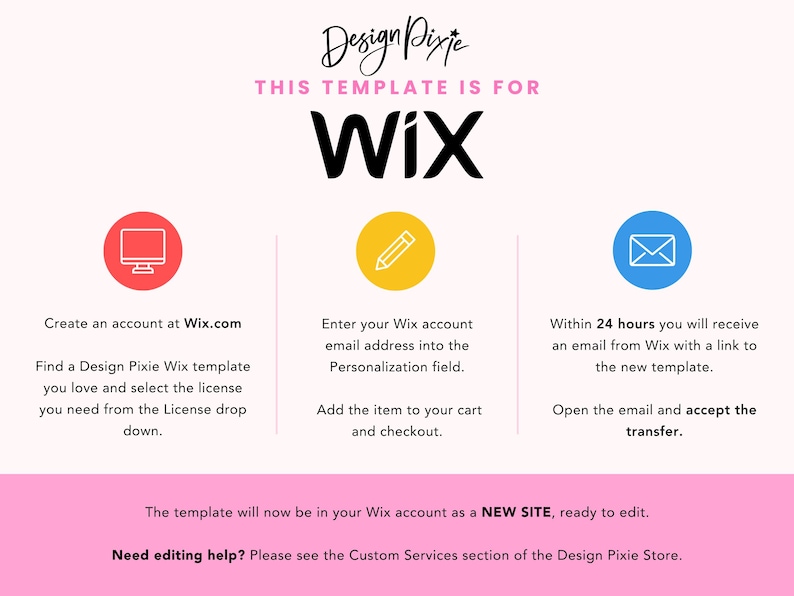 Colorful Wix Website Template - Bright Web Design Theme - Creative ...