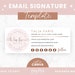 Rainbow Email Signature Template Canva - Small Business Email Design ...