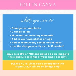Colorful Email Signature Template Canva - Fun Creative Email Footer ...