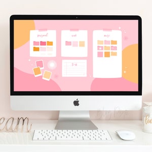 Desktop Folder Icons Pink Bright - Cute Aesthetic Mac Desktop - PC ...