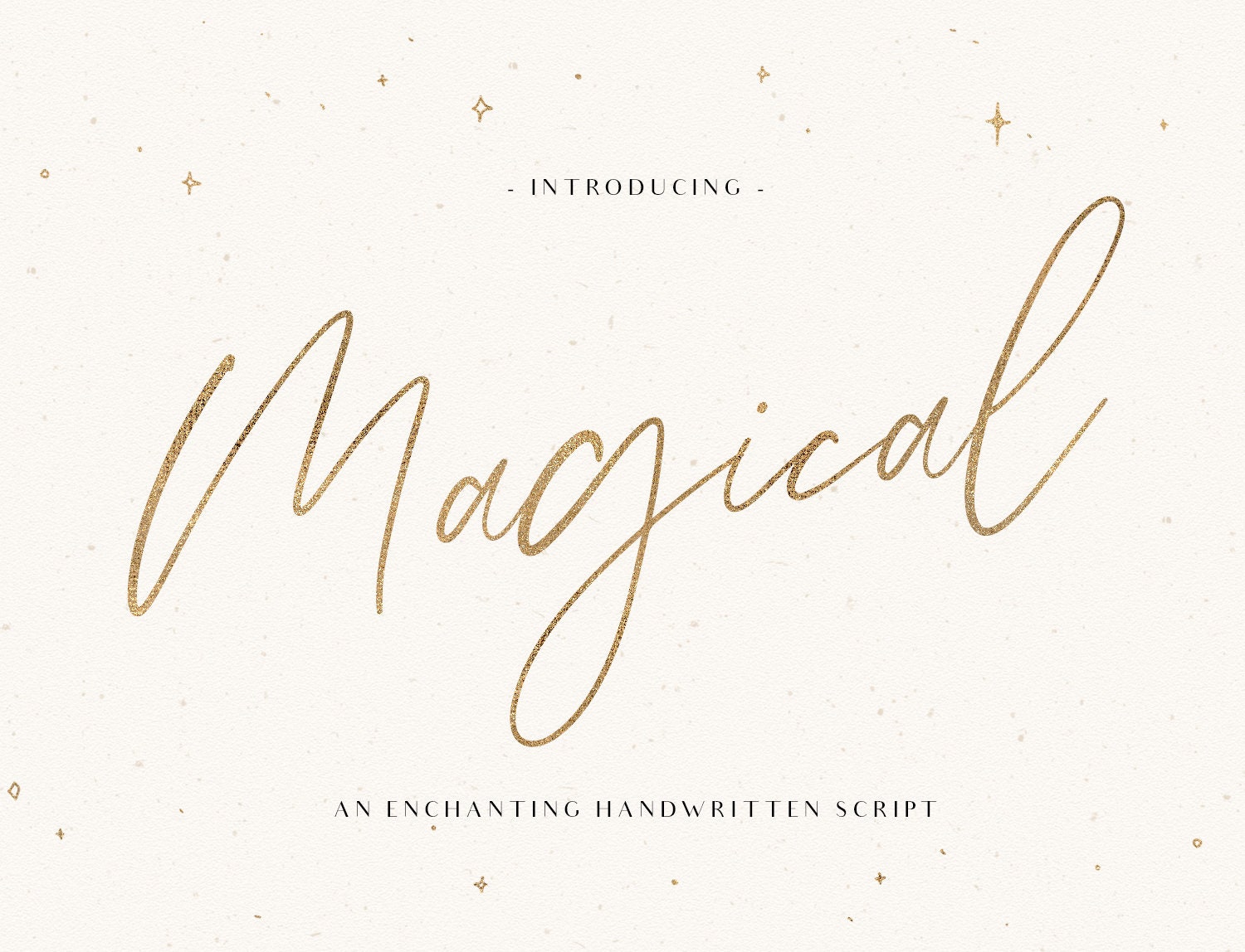 Magical Script Font Handwritten Font Modern Calligraphy | Etsy