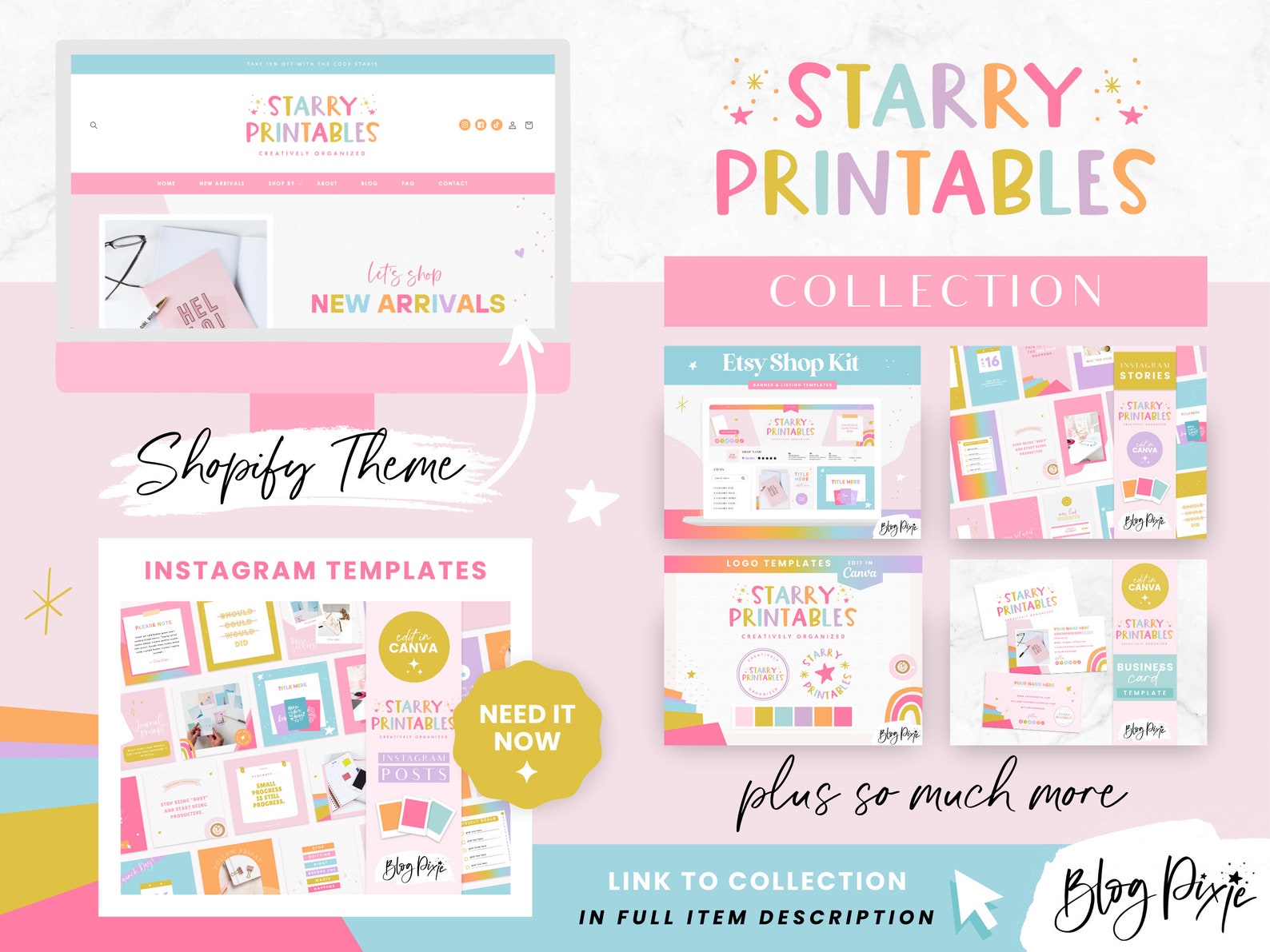 Business Card Template - Rainbow Branding - Canva Business Card Design ...