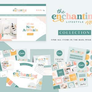 Etsy Banner Templates Canva Pastel Colorful Etsy Shop Design - Etsy