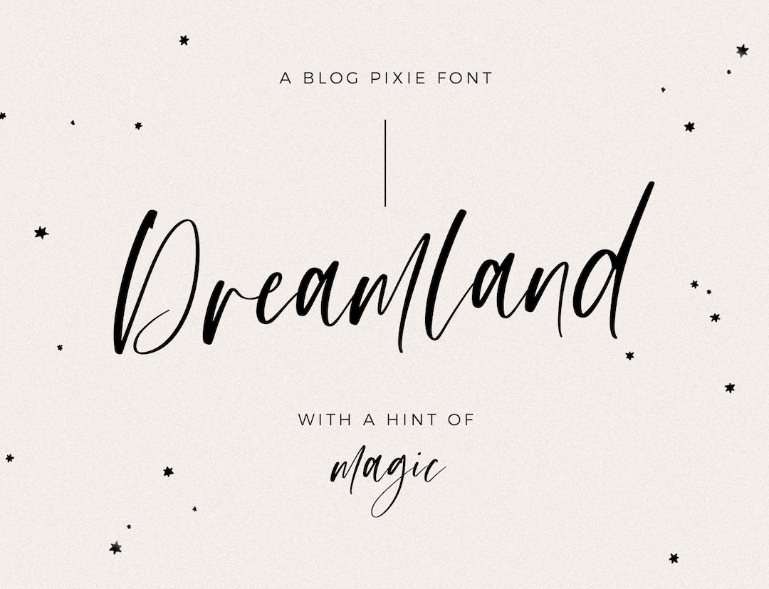 Dreamland Font - Script Font - Modern Calligraphy - Stylish Fonts ...