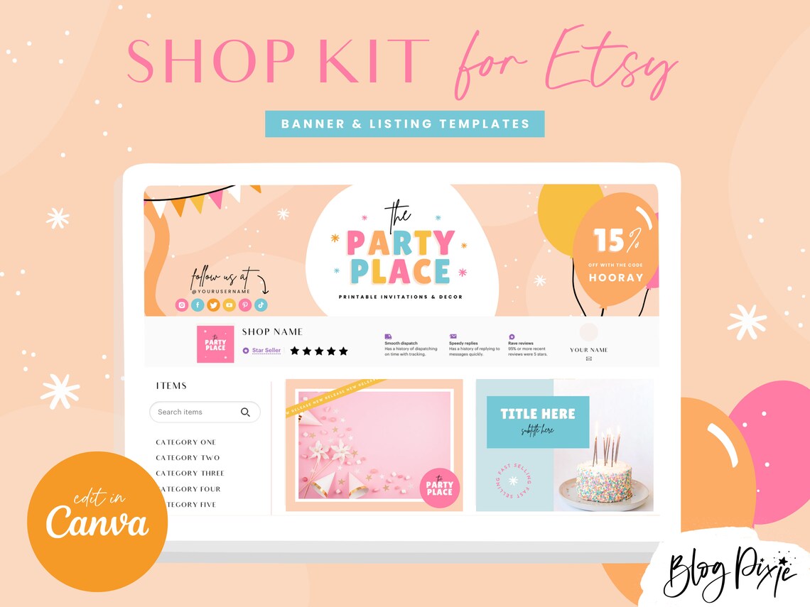 Etsy Shop Banner Templates Etsy Design Ideas Etsy Store - Etsy