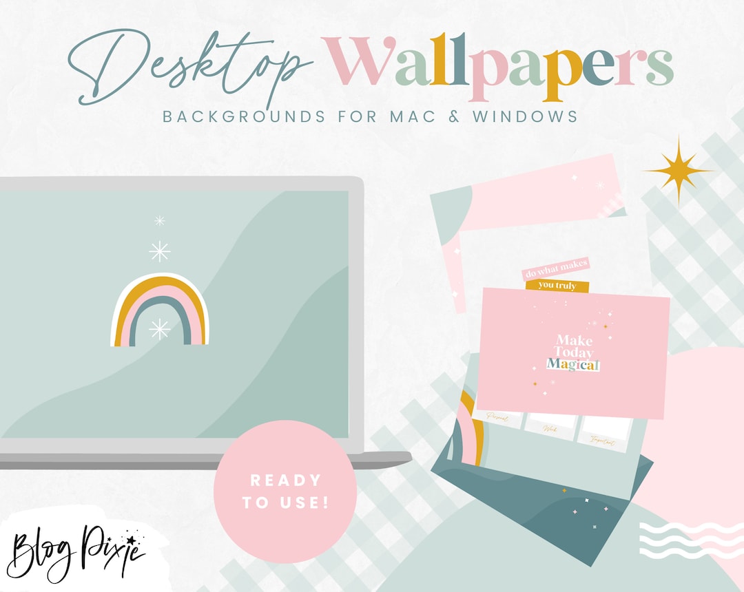 Desktop Wallpapers Pastel Rainbow - Mac Wallpaper - Cute Backgrounds ...