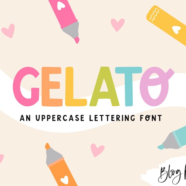 Teacher Fonts Canva - Etsy
