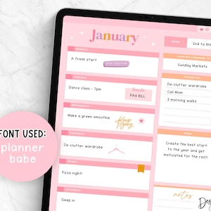 Planner Font Bundle - Handwriting Fonts for Goodnotes - Fonts for ...