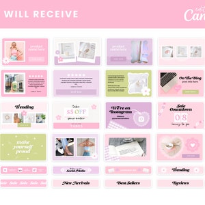 Pink Email Marketing Templates - Canva Newsletter Template - Pastel ...