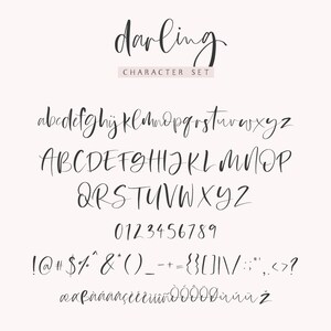 Brush Script Calligraphy Font - Darling Font - Modern Fonts - Font ...