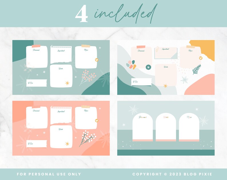 Desktop Organizer Wallpaper Colorful 2023 - Desktop Background Cute ...