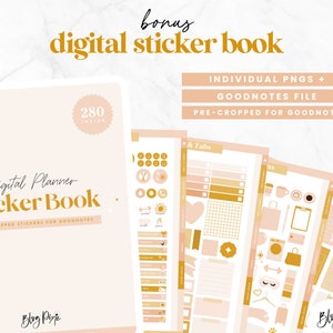Digital Planner Boho - Goodnotes Undated Planner - Digital Stickers ...