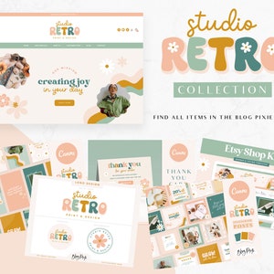 Retro Facebook Banner Templates Social Media Templates Canva Branding ...