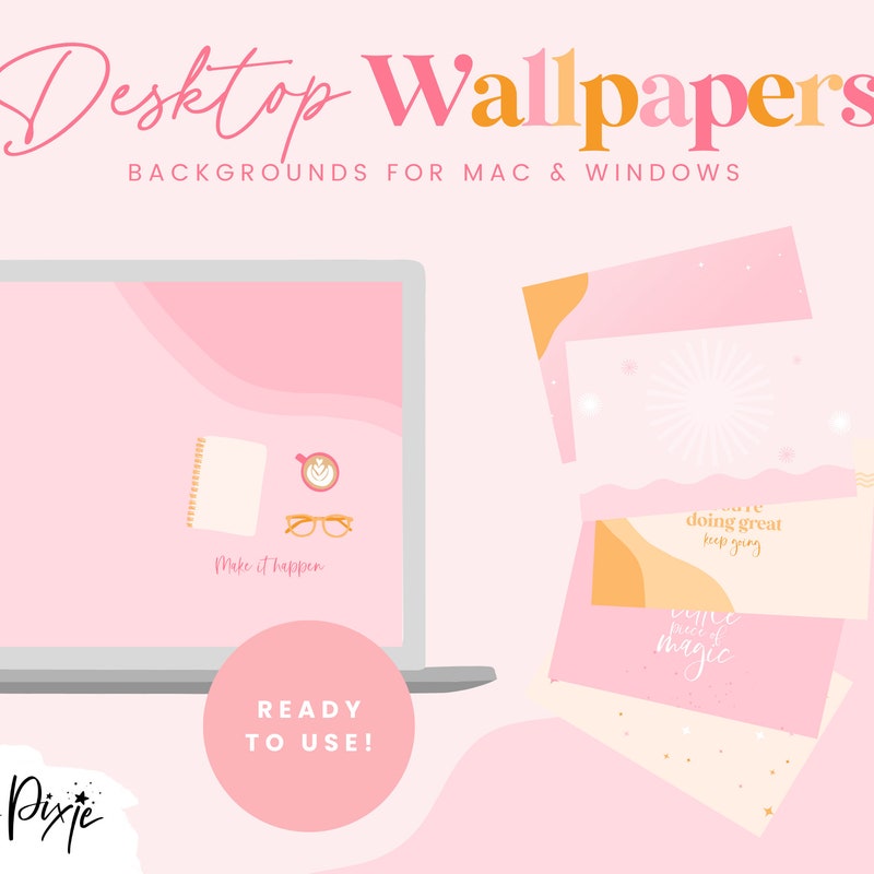 Desktop Screensaver Pink - Etsy