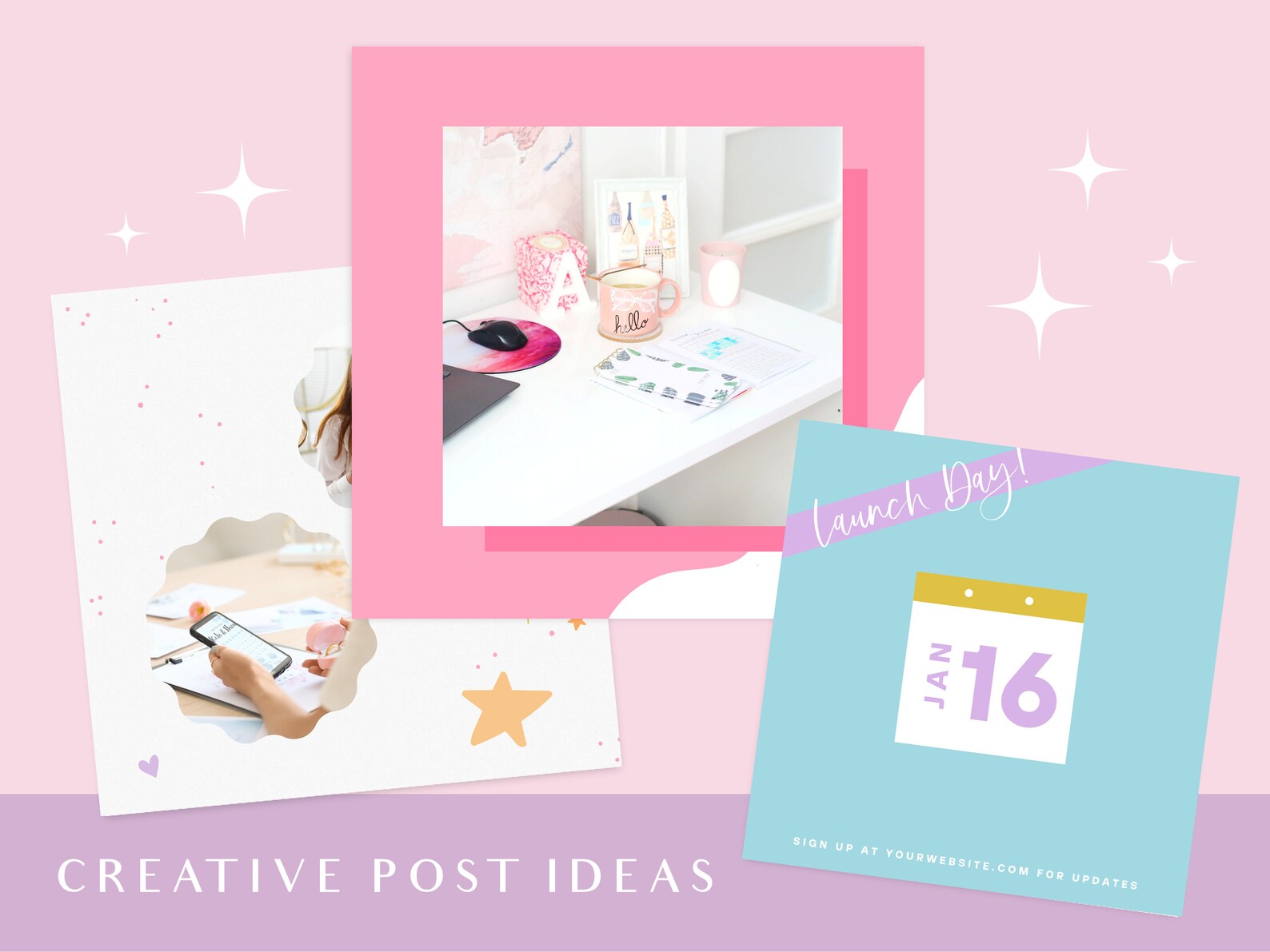 Instagram Post Templates Rainbow Instagram Templates Canva - Etsy Australia