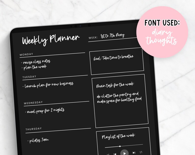 Planner Font Bundle Handwriting Fonts for Goodnotes Fonts - Etsy Australia