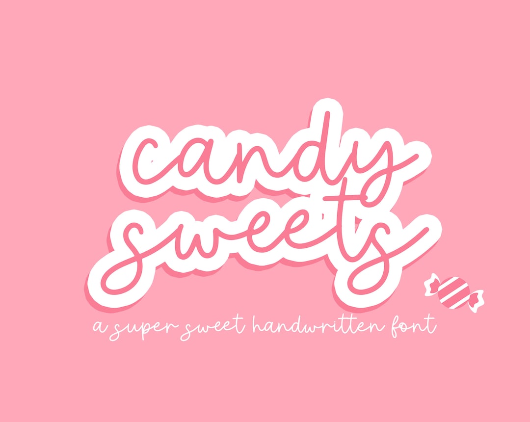 Candy Sweets Font - Handwriting Fonts for iPad Planner Font - Fonts for ...