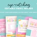 Email Marketing Templates - Canva Newsletter Template - Rainbow Mailing ...