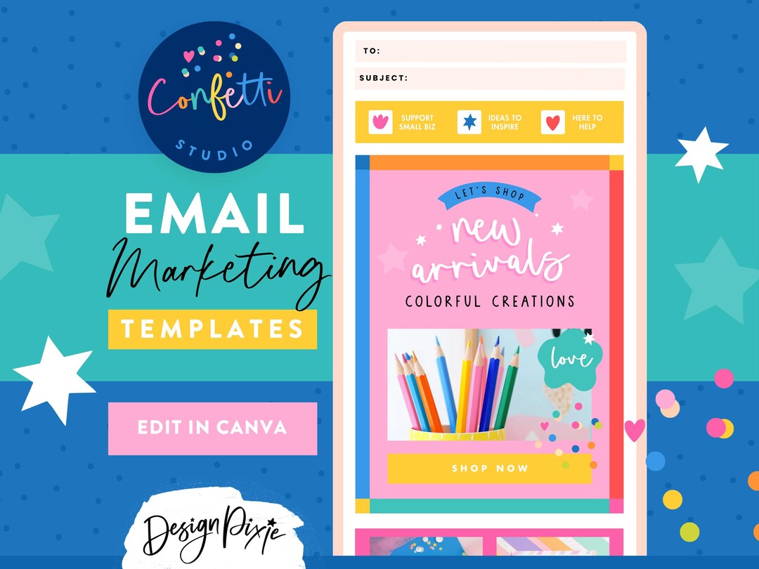 Colorful Email Marketing Templates - Canva Email Graphics, Newsletter ...