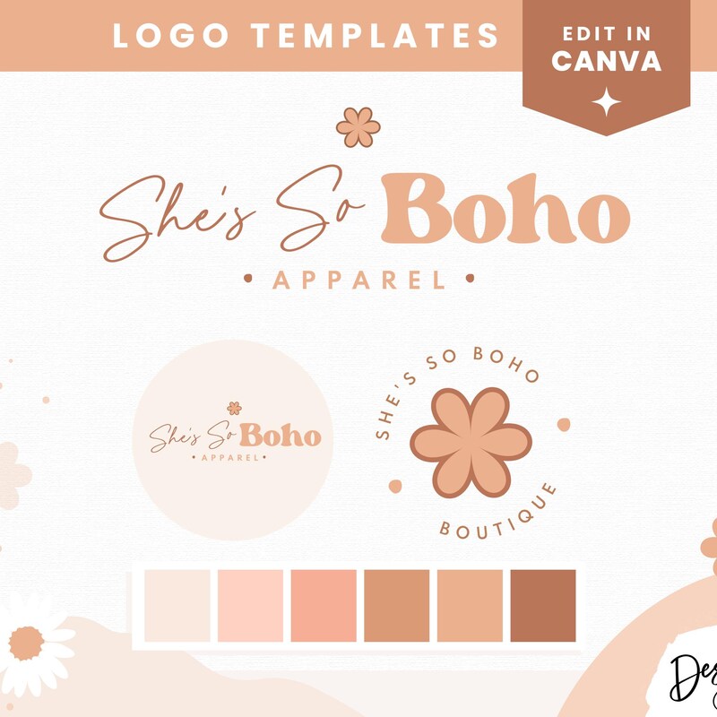 Boho Logo Design - Etsy