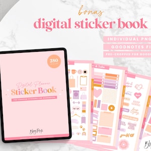 Digital Planner Pink - Goodnotes Undated Planner 2024 - Digital ...
