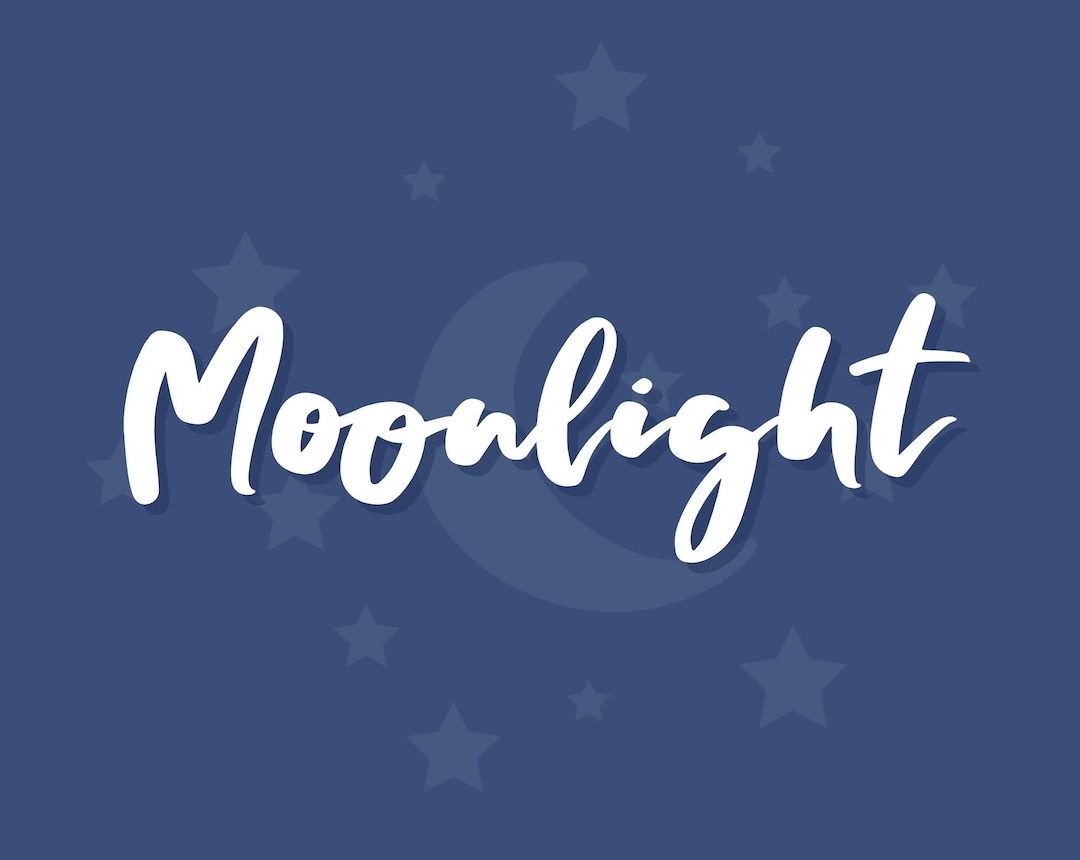 Moonlight Font - Bold Brush Script Typeface - Dreamy Creative Fonts for ...