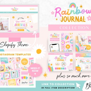 Rainbow Instagram Post Templates Canva Positive Quotes for Instagram ...