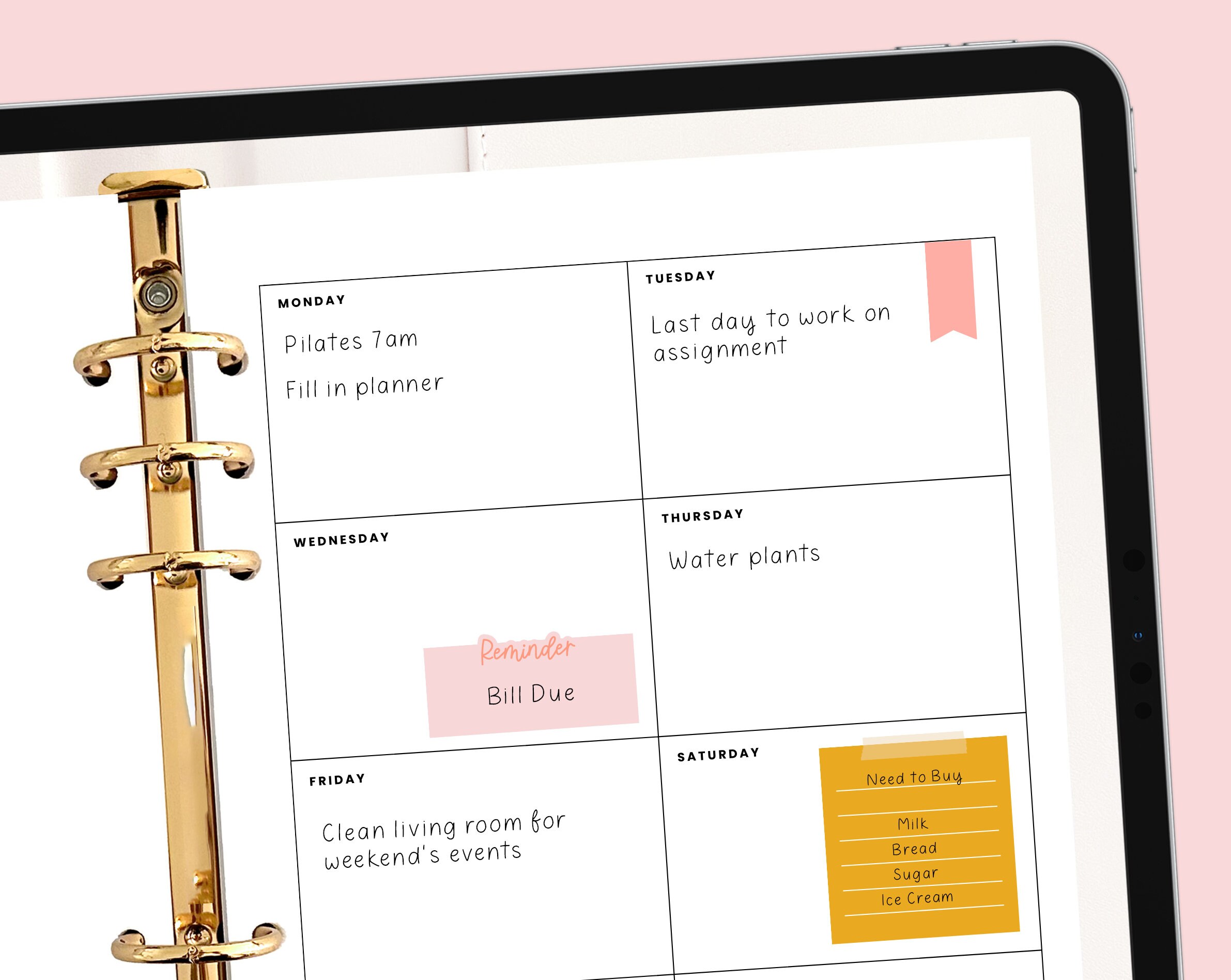 Handwriting Font for Goodnotes - Planner Font - Digital Planning ...