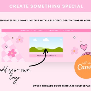 Pink Retro Facebook Banner Template Canva - Hot Pink Social Media ...