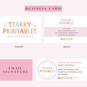 Bright Colorful Logo Design - Small Business Logo - Fun Logos - Rainbow Logo - Happy Cute ...