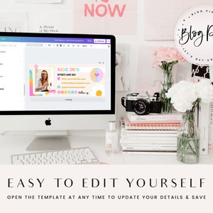 Email Signature Template Canva - Rainbow Branding - Small Business ...