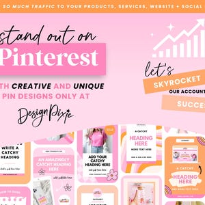 Hot Pink Pinterest Templates Canva - Pinterest Pins - Idea Pin Bundle ...