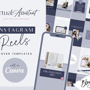 Instagram Reels Virtual Assistant Instagram Reel Cover - Etsy