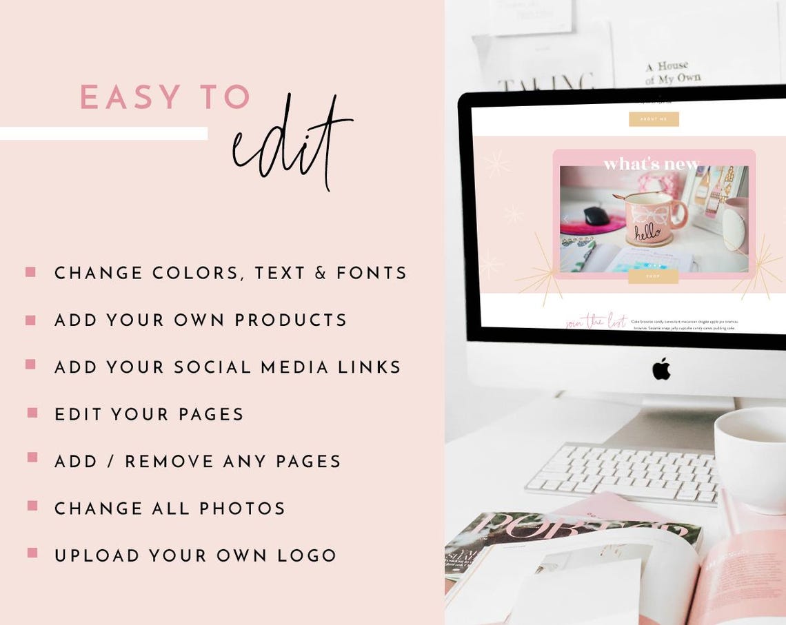 Wix Website Template - Creative Ecommerce - Online Store - Stickers ...