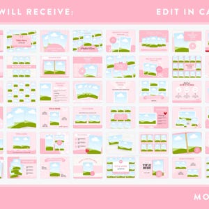Pink Marketing Templates - Canva Listing Designs - Etsy Listing Mockups ...