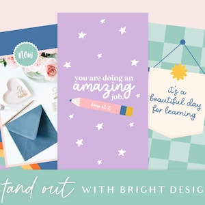 Teacher Instagram Post Templates Canva - Teacher Social Media Posts ...