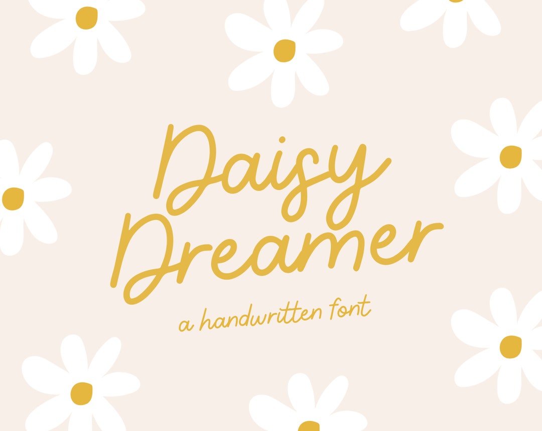 Daisy Dreamer - Handwriting Fonts for Cricut - Planner Font - Fonts for ...