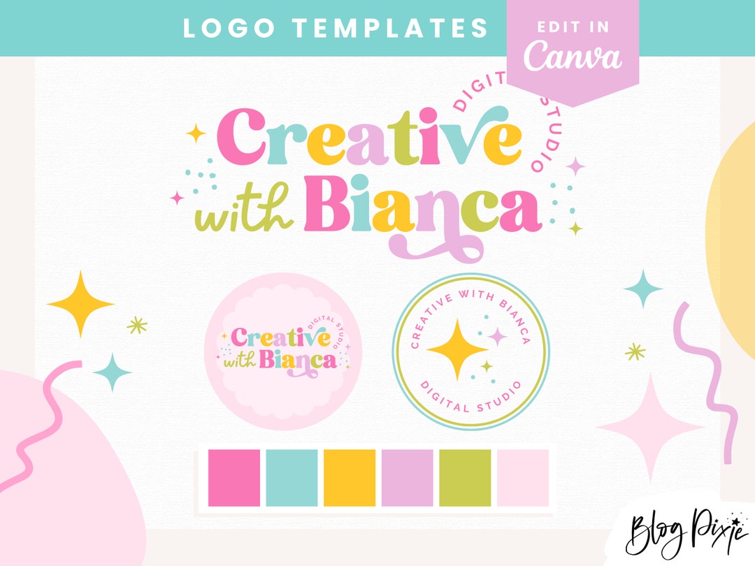 Editable Logo Design Canva Small Business Logo Template - Etsy Australia