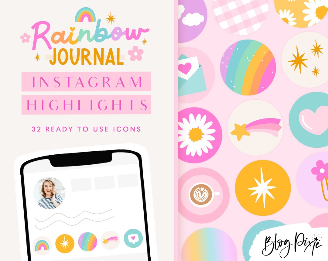 Instagram Highlights Rainbow - Covers for Instagram Stories - Instagram ...