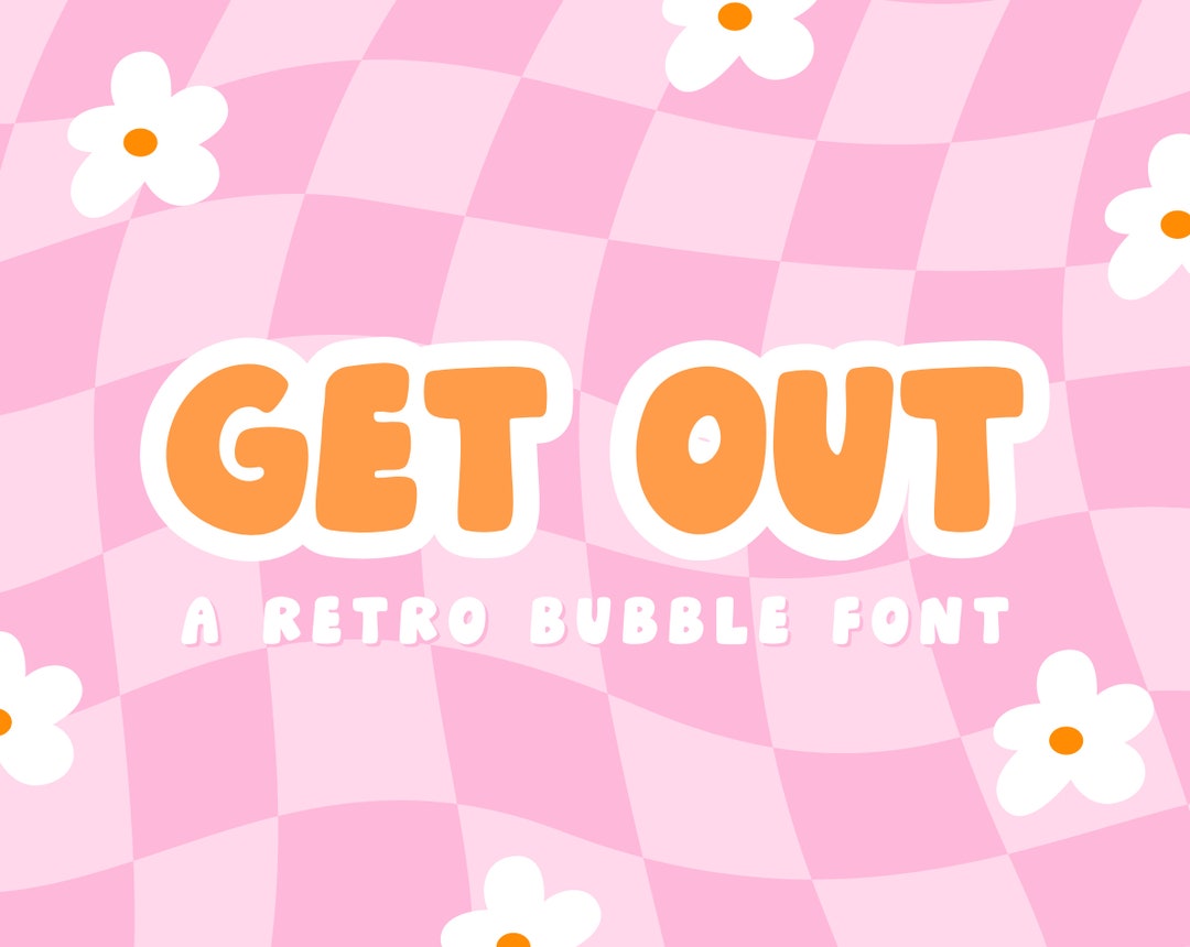 Retro Bubble Font for Lettering - Fonts for Procreate - Fonts for ...