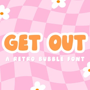 Retro Bubble Font for Lettering - Fonts for Procreate - Fonts for ...