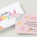 Cute Business Card Template Rainbow - Canva Business Card Design ...