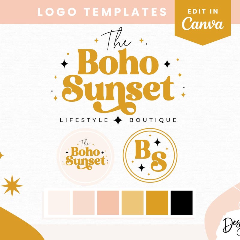 Boho Logo - Etsy