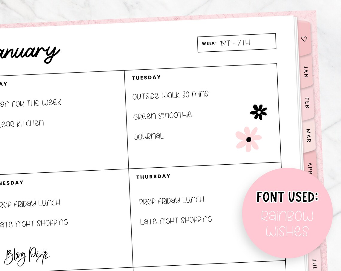 Planner Font Bundle Handwriting Fonts for Goodnotes Fonts - Etsy Australia